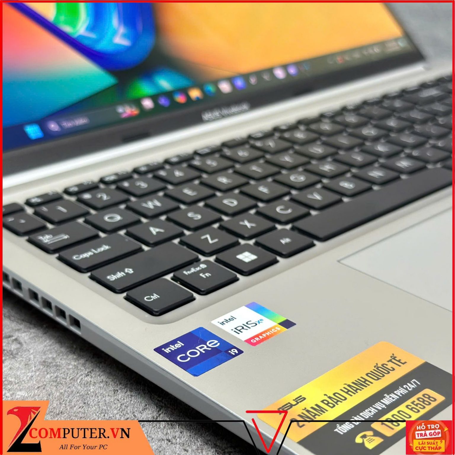 LAPTOP ASUS VIVOBOOK 15 A1505VA-L1201W I9 13900H/16GB/SSD 512GB/LCD 15.6INCH FHD OLED/WIN 11 ...