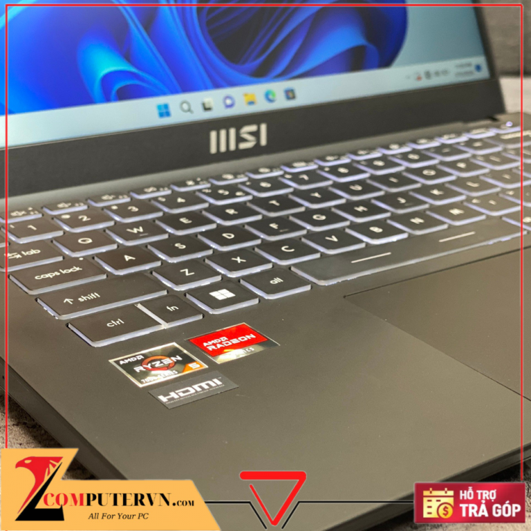 LAPTOP MSI MODERN 14 C7M-212VN RYZEN 5 7530U/8GB/512GB/14INCH FULL HD/BH 2-2026