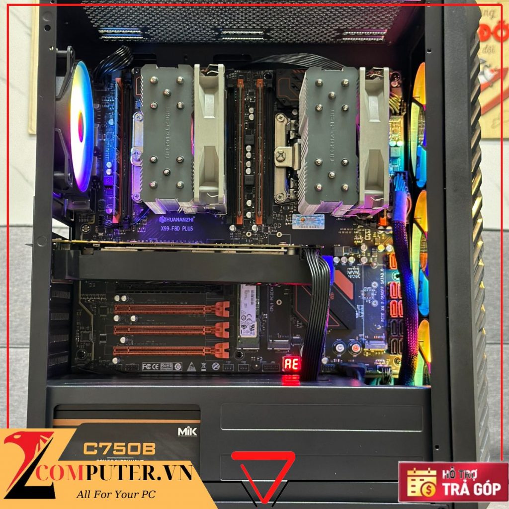 BỘ MÁY TÍNH DUAL XEON E5-2696v3/X99 F8D/RAM 128GB/SSD 512GB/VGA 1070 ...