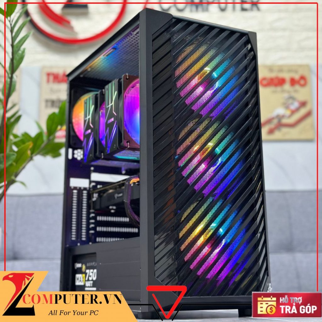 BỘ MÁY TÍNH DUAL XEON E5-2686V4/X99 F8D/RAM 64GB/SSD 512GB/VGA 1060 6GB/750W/TẢN KHÍ/CASE LED ...