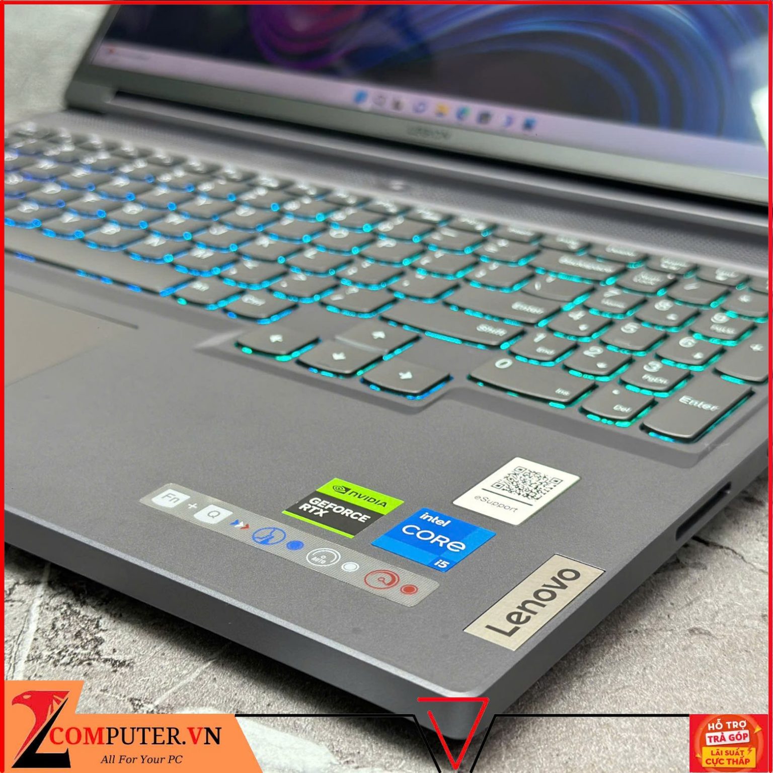 LAPTOP LENOVO LEGION SLIM 5 16IRH8 I5 13500H/16GB/SSD 512GB/VGA RTX 4050 6GDDR6/LCD 16INCH 2K5 ...