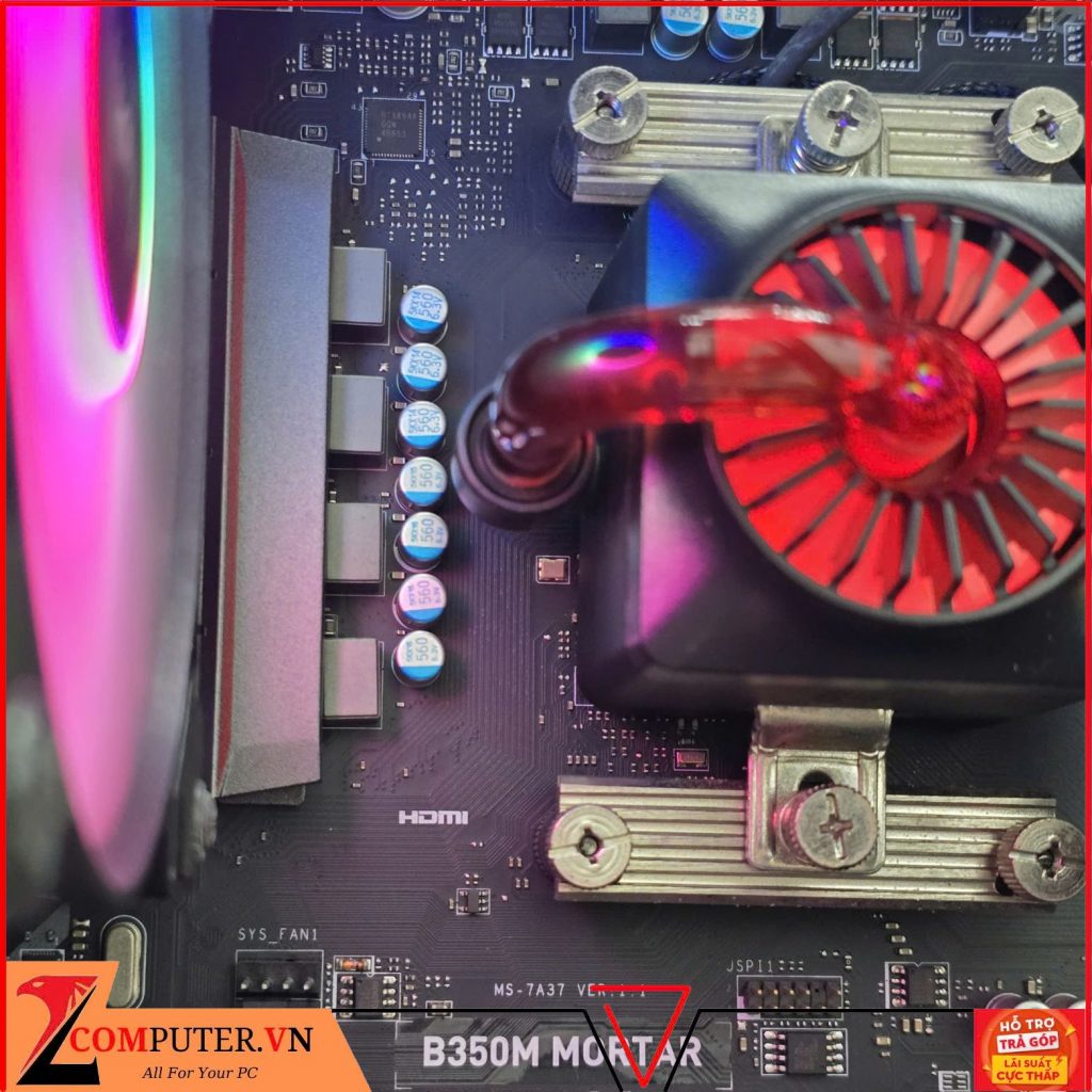 BỘ MÁY TÍNH AMD B350M/R7 3700X/RAM 16GB/SSD 256GB/VGA 2060 6G/TẢN AIO ...